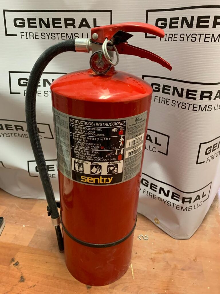 Fire Extinguisher Strike First 20 LB ABC Automatic Vertical Mount ...